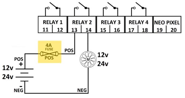Connecting to Relay on Expansion Board | Batrium Knowledge / Wiki