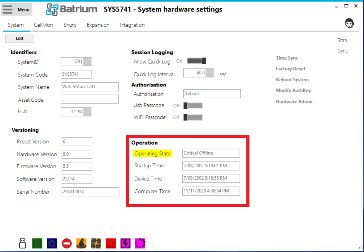 Time Sync Batrium Knowledge Wiki